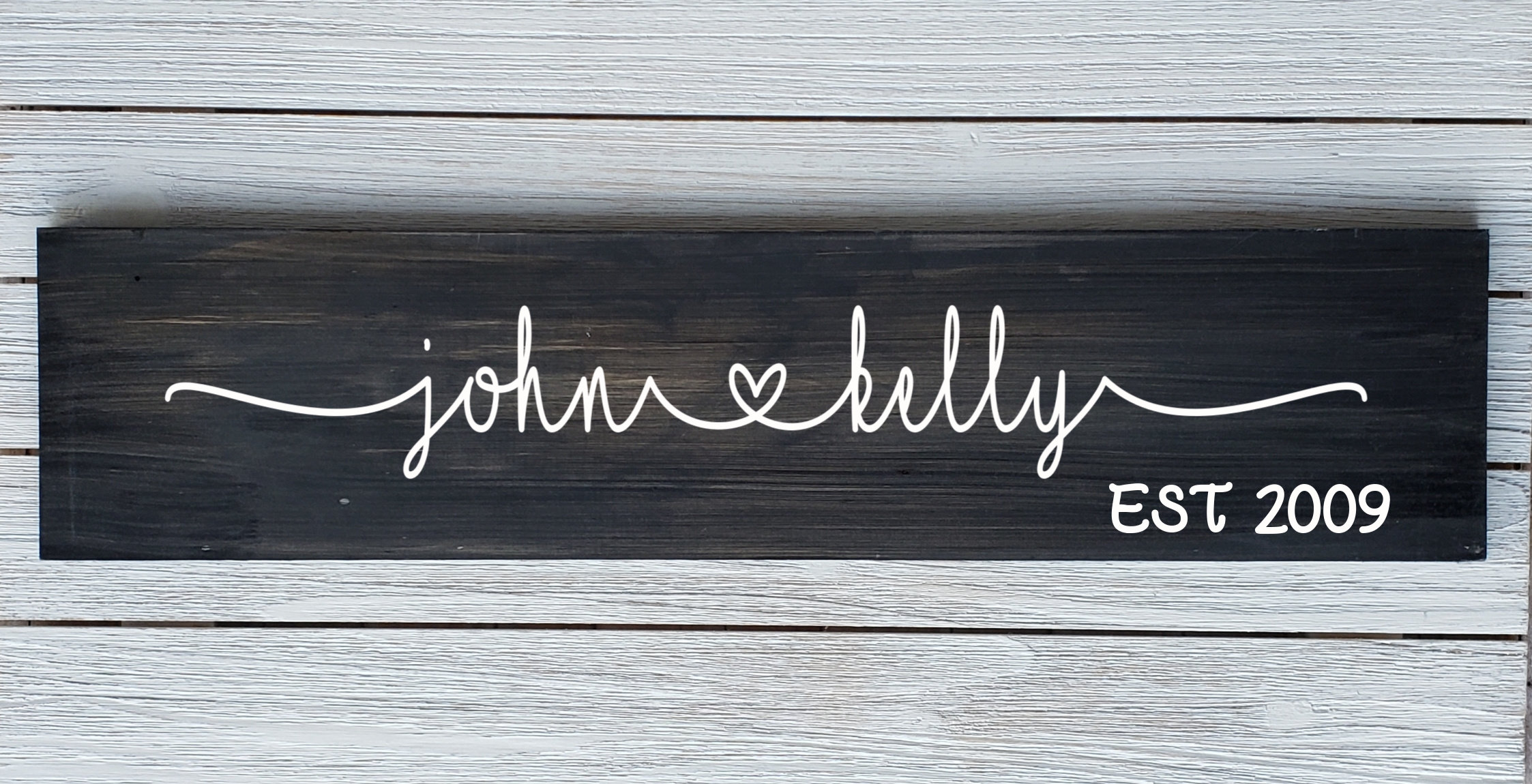 Personalized Couple Sign Custom Stained Wood Couple Sign | Etsy