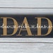 Personalized Dad Sign, Custom Stained Wood Dad Sign With Kids Names ...