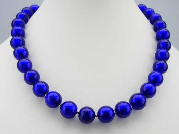 Cobalt blue necklace store