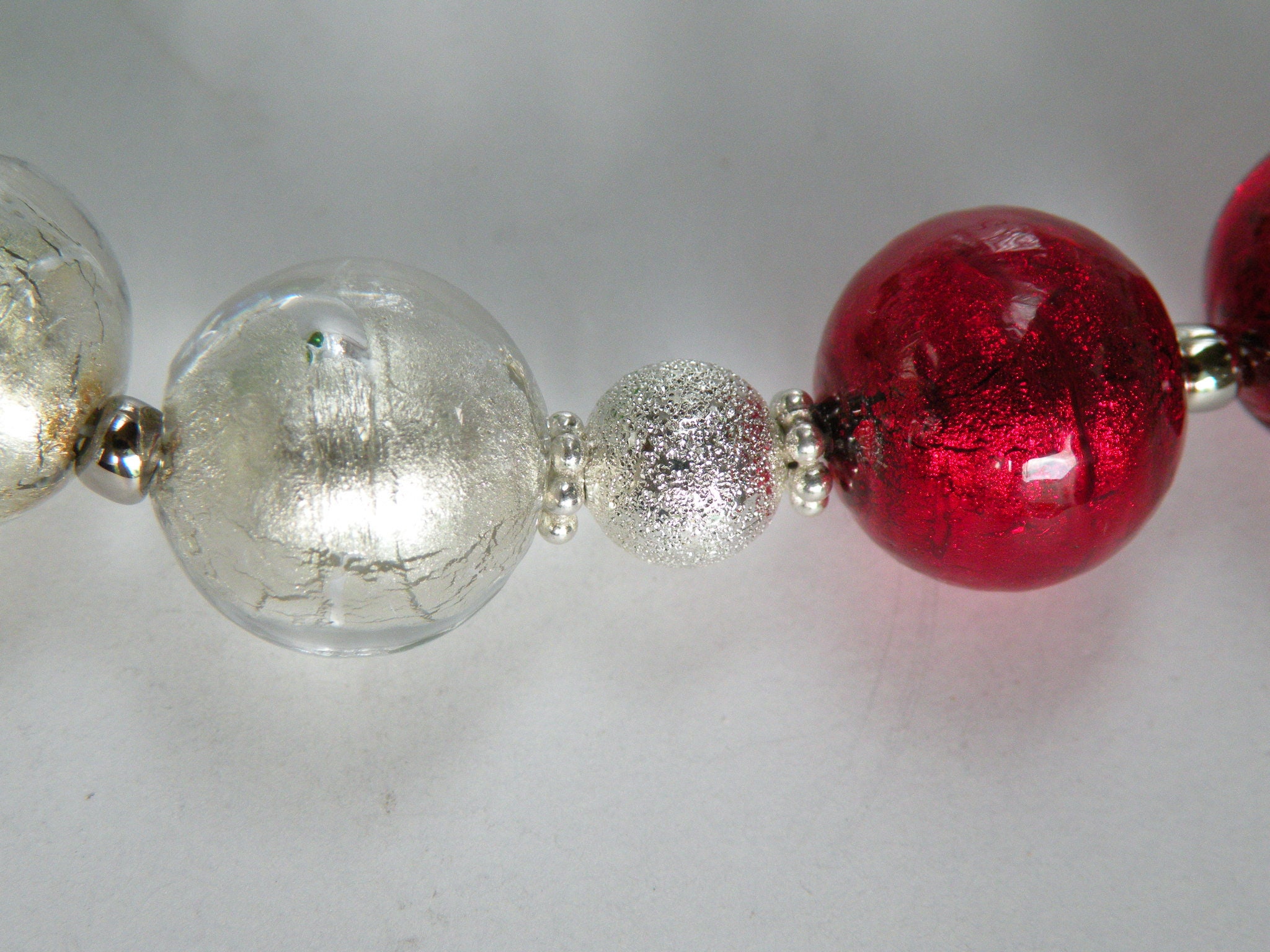 Italian Flag Colors, Red, White, Green, Murano Glass, Venetian Beads ...