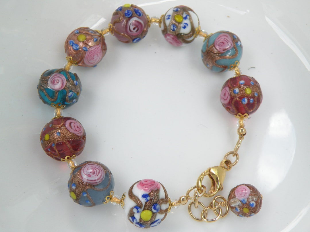 Vintage, Pastel & White Fiorato, Wedding Cake, Murano Glass, Venetian ...