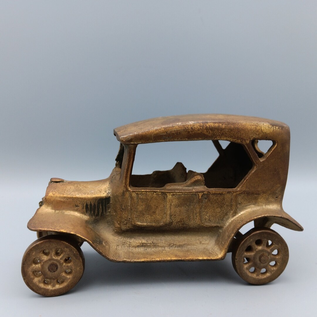 Vintage Cast Iron Car - Etsy