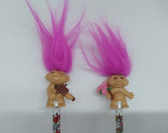 Troll Pencil Toppers - Etsy