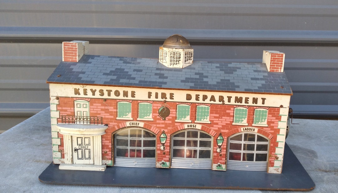 Keystone Fire Department House With Vehicles - Etsy