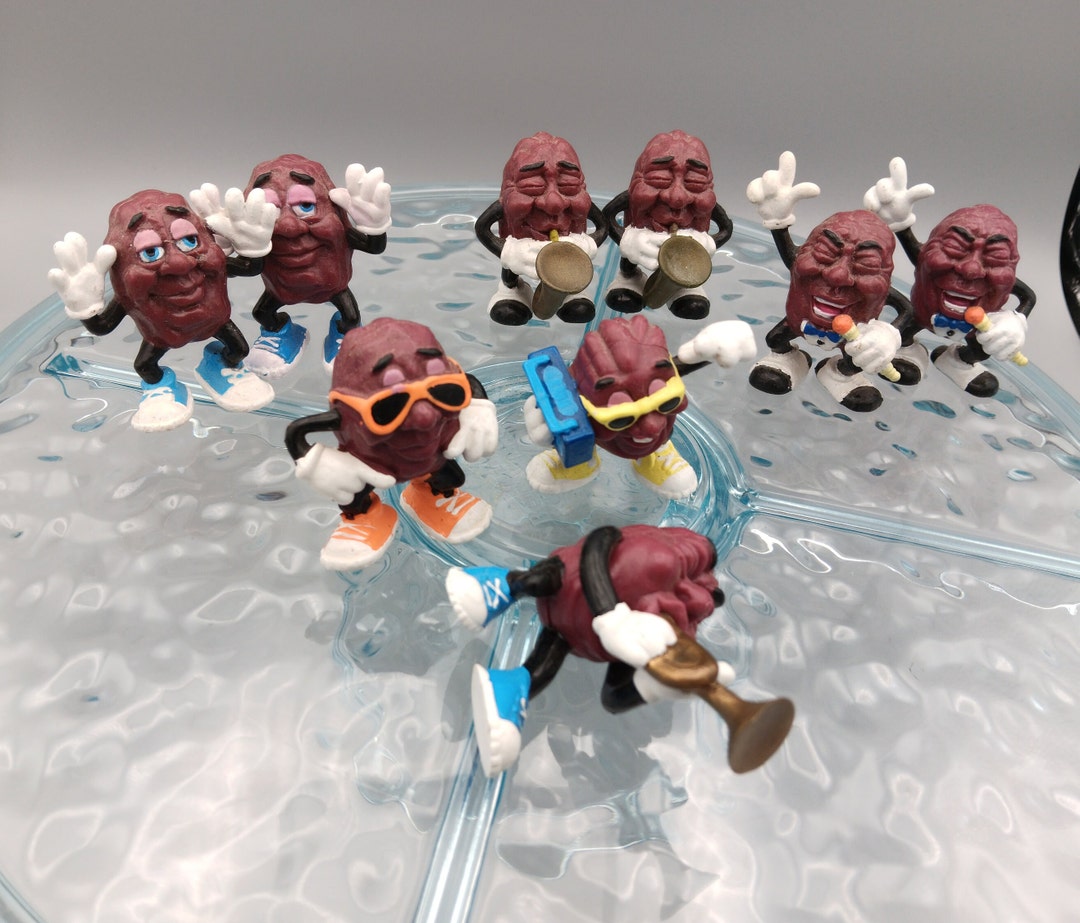 California Raisins, 9 PVC Raisin Figures Advertising Promotional Toys ...