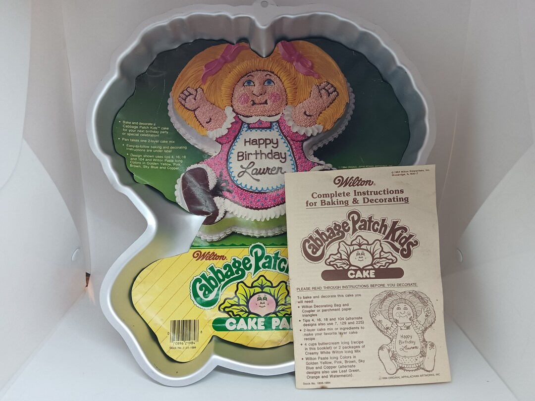 1984 Wilton Cabbage Patch Kids Cake Pan, Vintage Party Cake Pan - Etsy