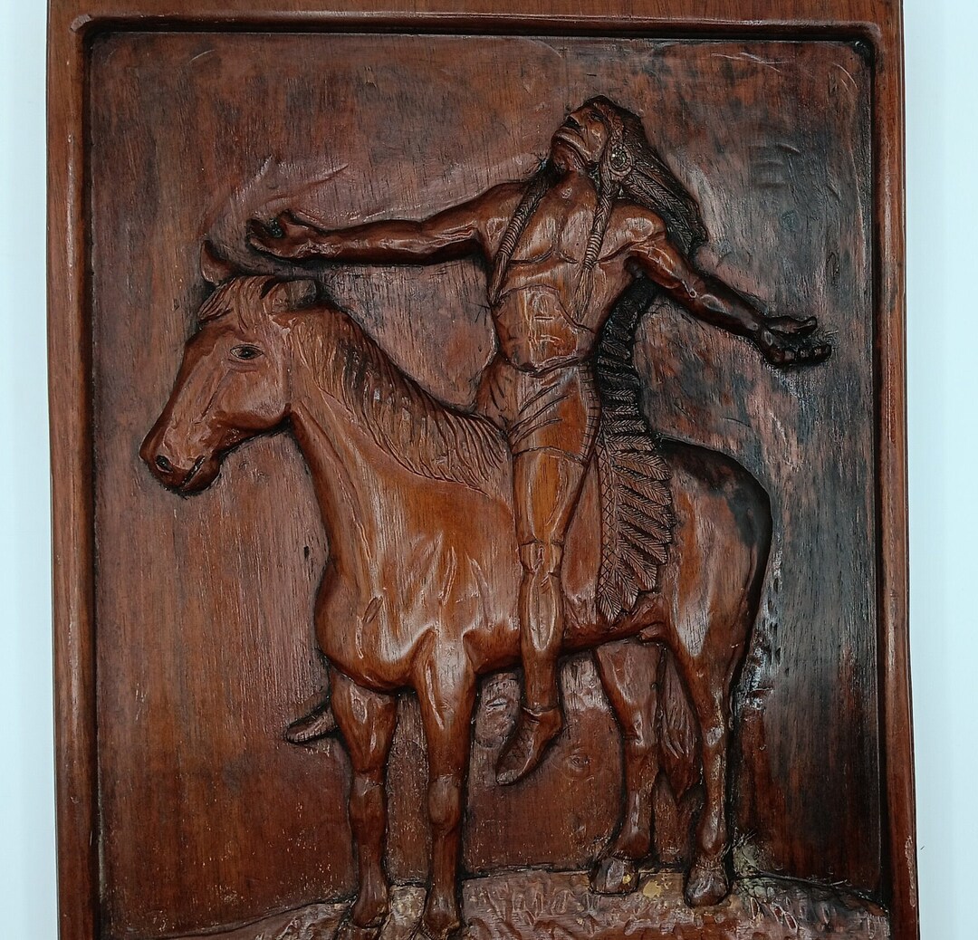Vintage Handcrafted Wood Picture - Etsy