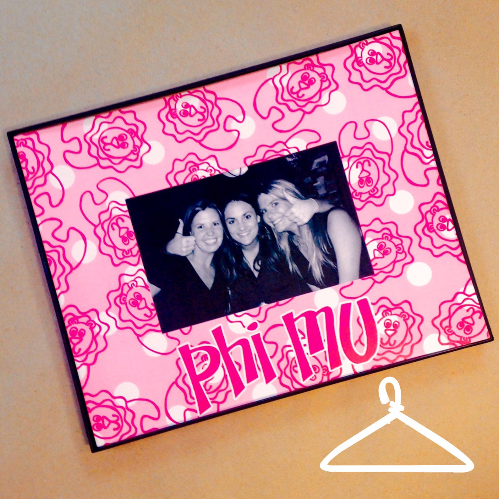 Phi Mu Mascot Frame - Etsy
