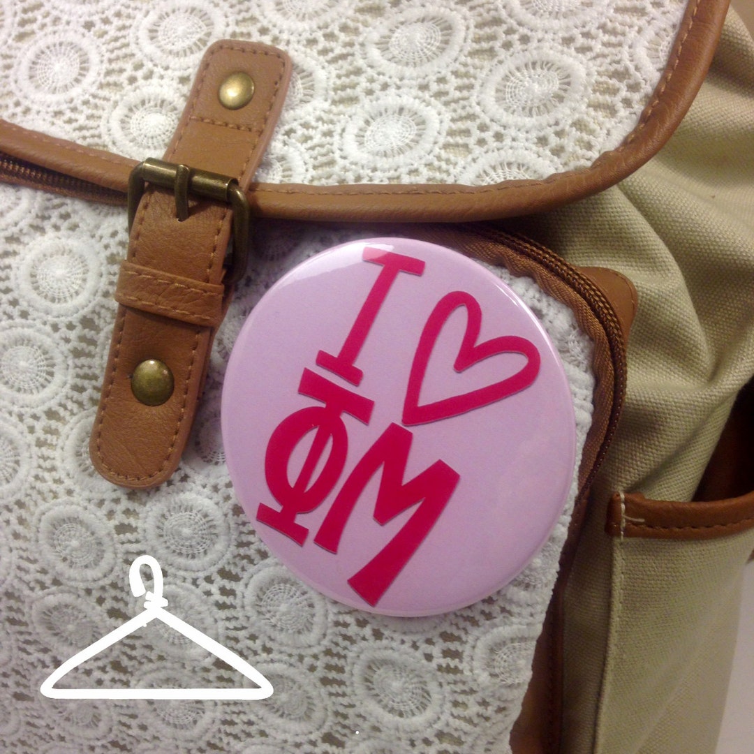 I {heart} Phi Mu Button or Magnet - Etsy