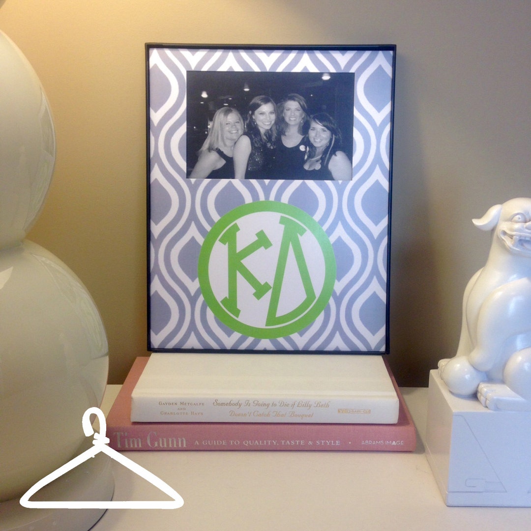 Kappa Delta Grey Monogram Frame - Etsy