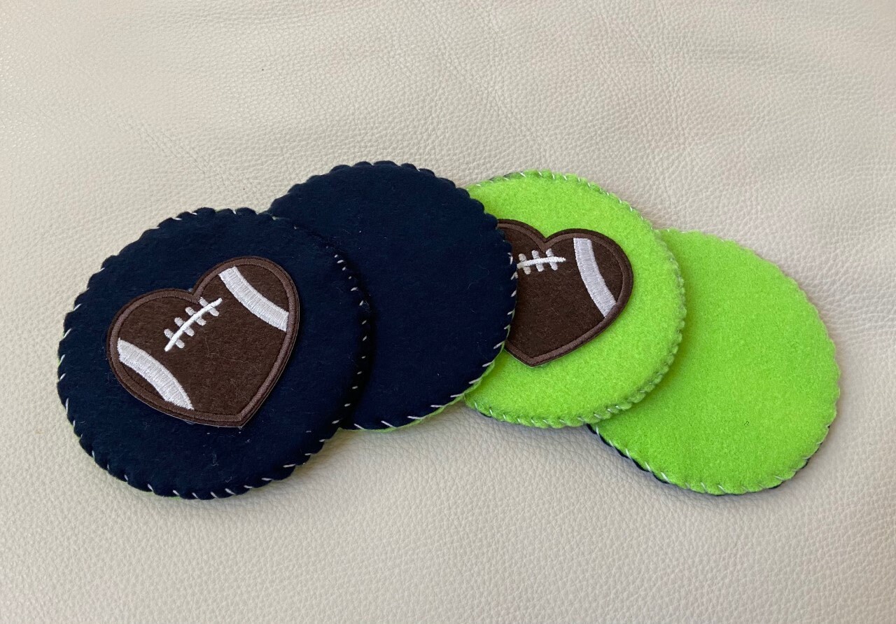 4pc Football Team Coaster Giftset | Etsy