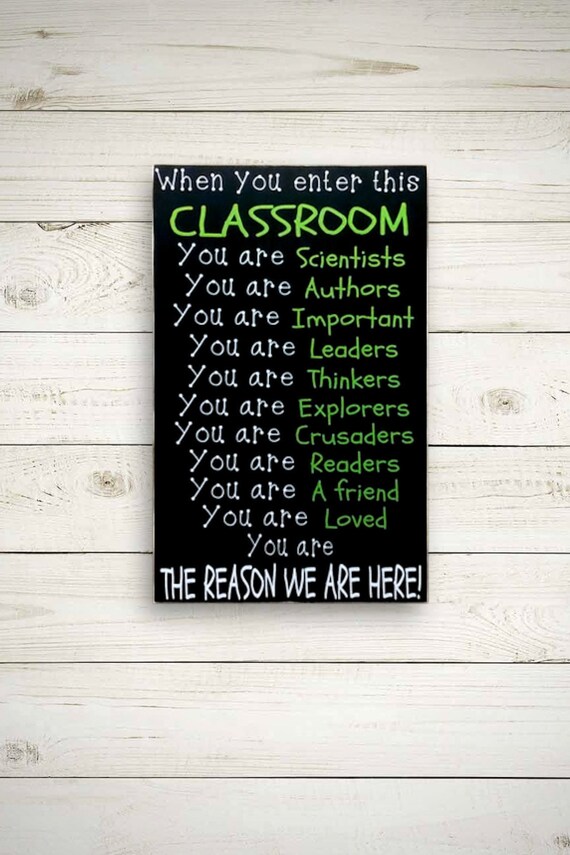 Classroom Sign Classroom Decor Classroom Sign for Teachers | Etsy