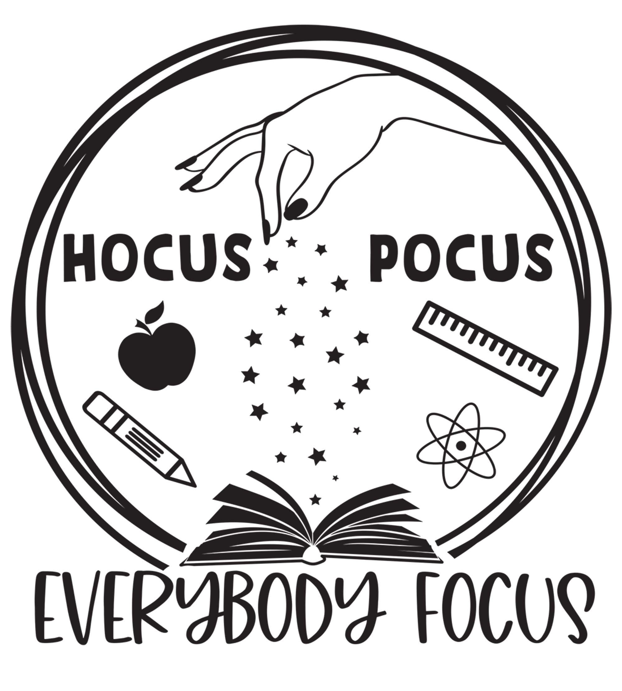 Hocus Pocus Everybody Focus Magical Teacher Halloween SVG - Etsy