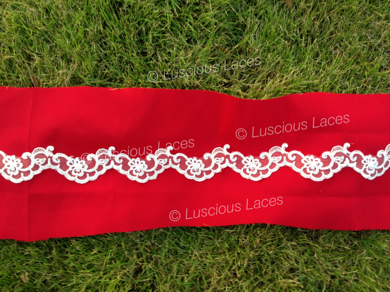 Beaded Lace Scalloped Lace Bridal Lace Gentle Wavy Lace - Etsy