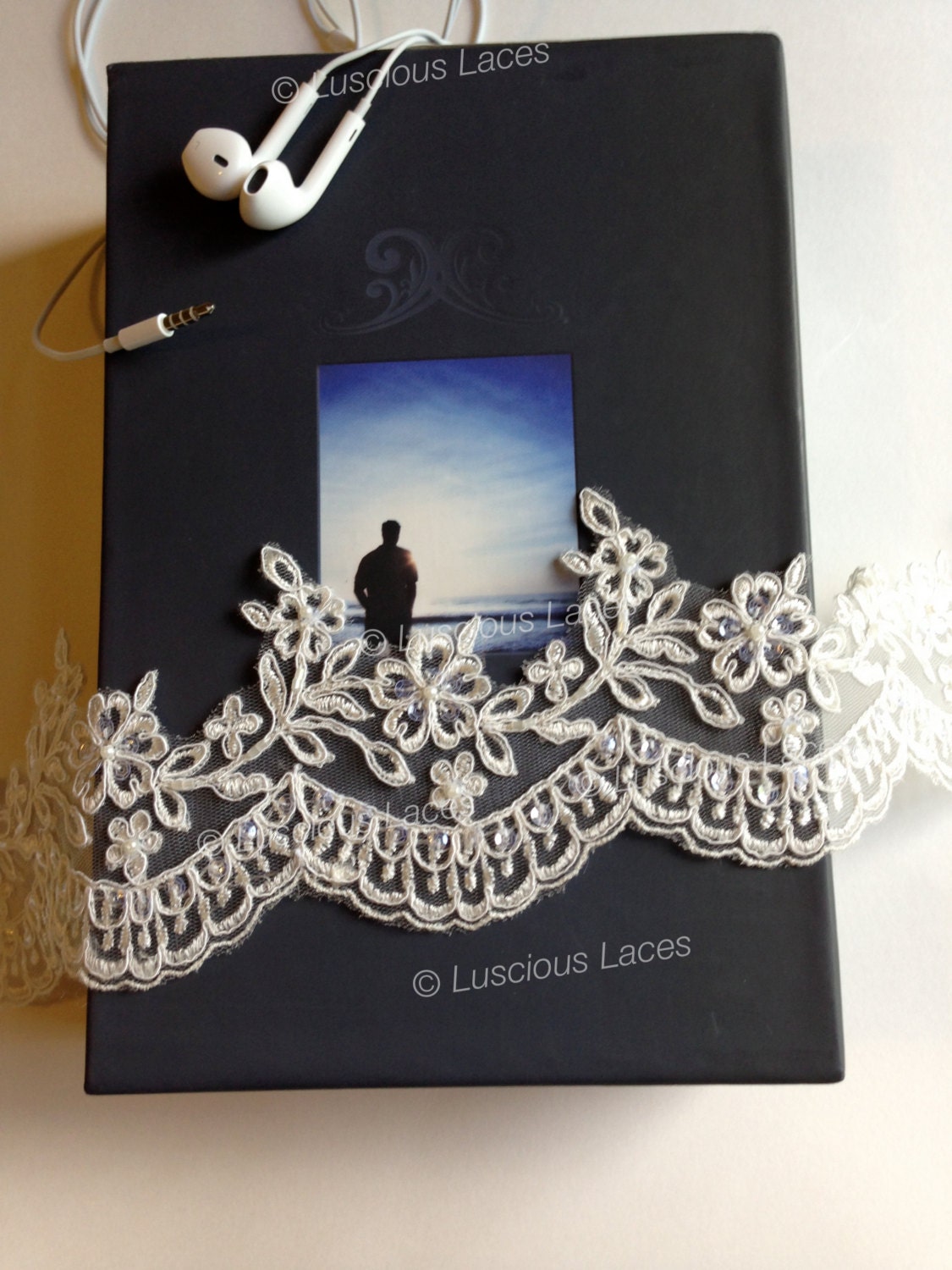 Re-embroidered Beaded Lace Bridal Wedding Trim Scalloped - Etsy