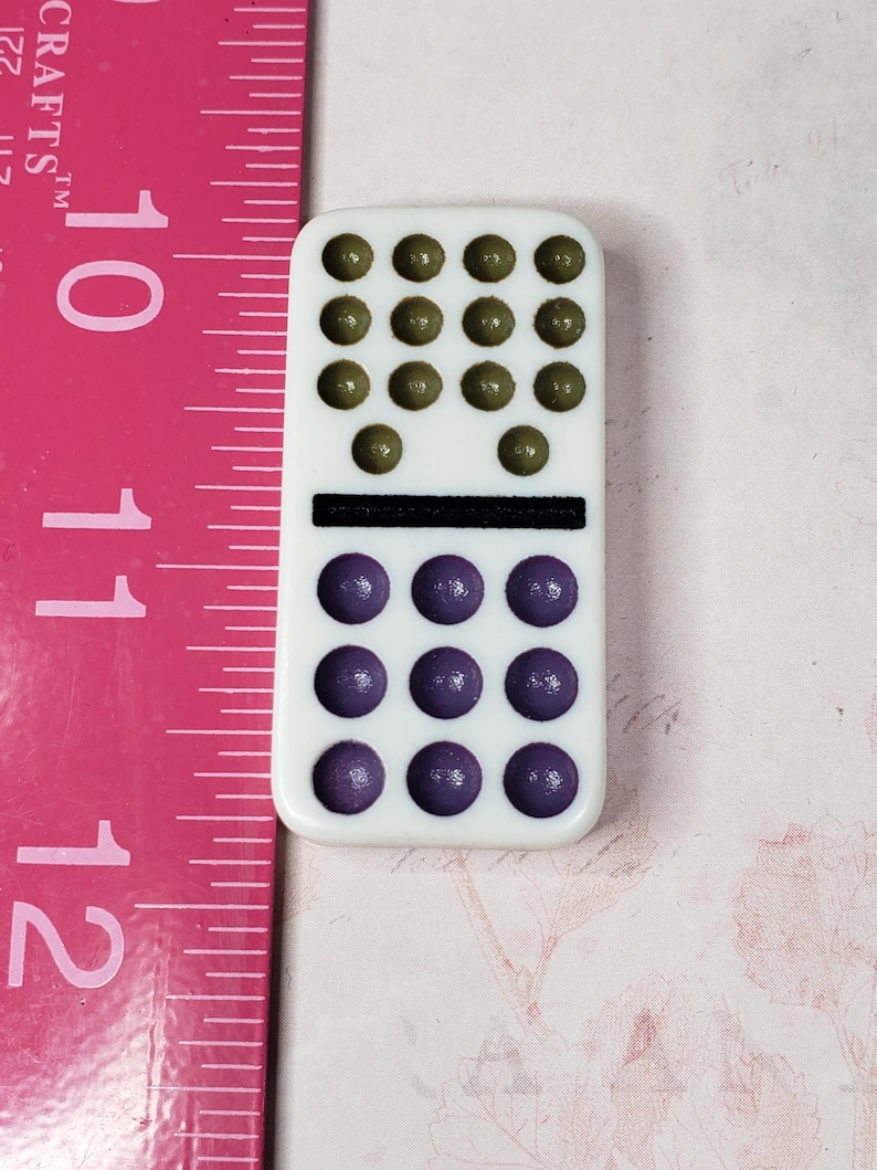Altered Domino 50x25mm - Resin Jewelry Component - Bead Embroidery ...
