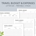 Travel Planner Printable, Budget and Expenses, Expense Tracker ...