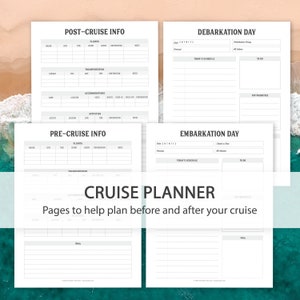 Ultimate Cruise Planner Bundle, Editable Cruise Schedule, Ink Saver ...
