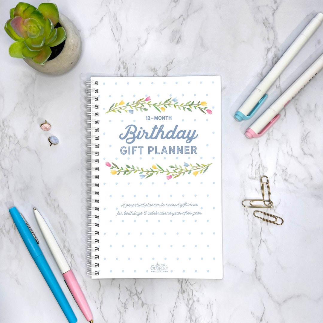 Birthday Gift Planner, Gift Tracker, Perpetual Calendar, Birthday ...