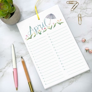 Watercolor Perpetual Calendar, Birthday Calendar, Wire Binding ...