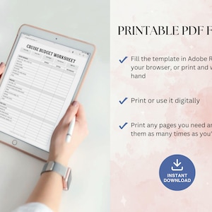 Printable Cruise Planner Bundle, Editable Cruise Schedule, Cruising ...