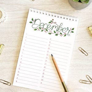 Birth Flower Watercolor Perpetual Calendar, Floral Birthday Calendar ...