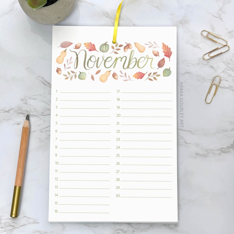 Watercolor Perpetual Calendar, Birthday Calendar, Wire Binding ...