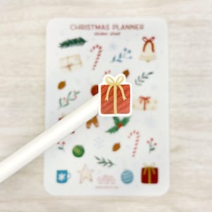 Christmas Sticker Sheet | Christmas Planner Stickers, Winter, Holiday ...
