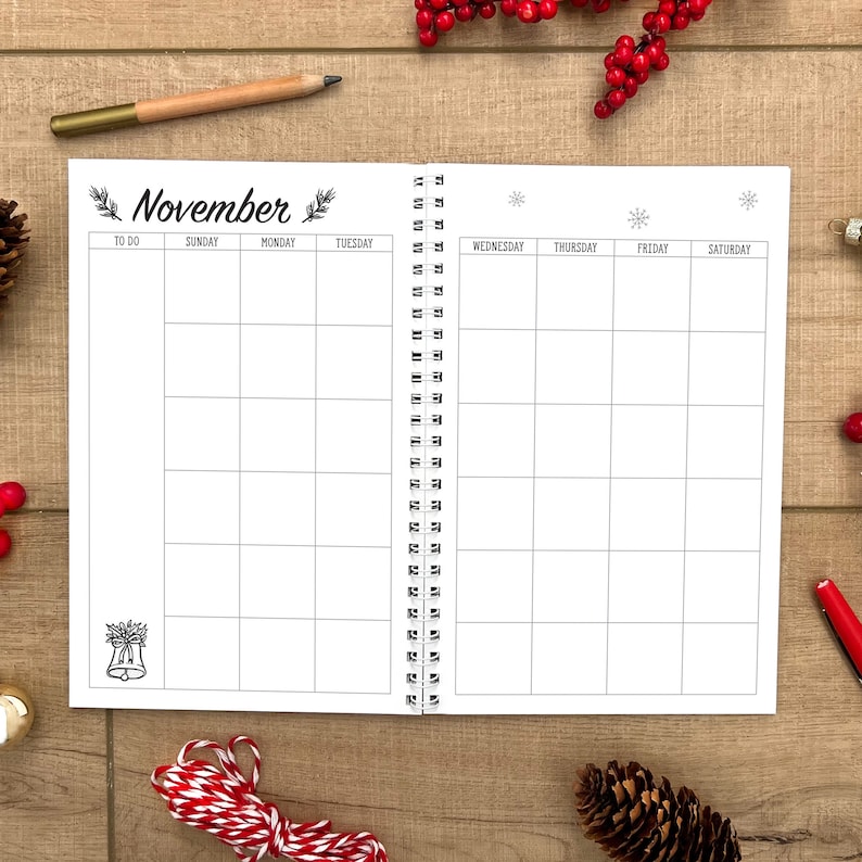 Christmas Planner Gift Tracker Stocking Stuffers Holiday - Etsy