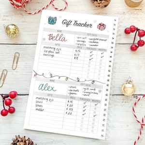 Christmas Planner | Gift Tracker, Stocking Stuffers, Holiday Planner ...