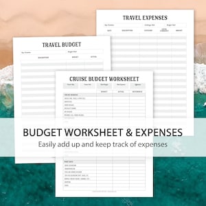 Ultimate Cruise Planner Bundle, Editable Cruise Schedule, Ink Saver ...