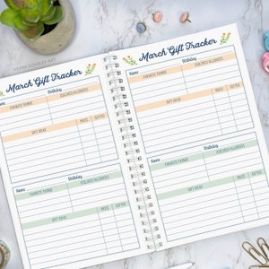 Birthday Gift Planner, Gift Tracker, Perpetual Calendar, Birthday ...
