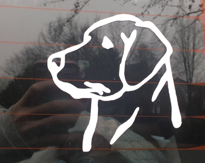 Labrador Dog Vinyl Decal - Etsy
