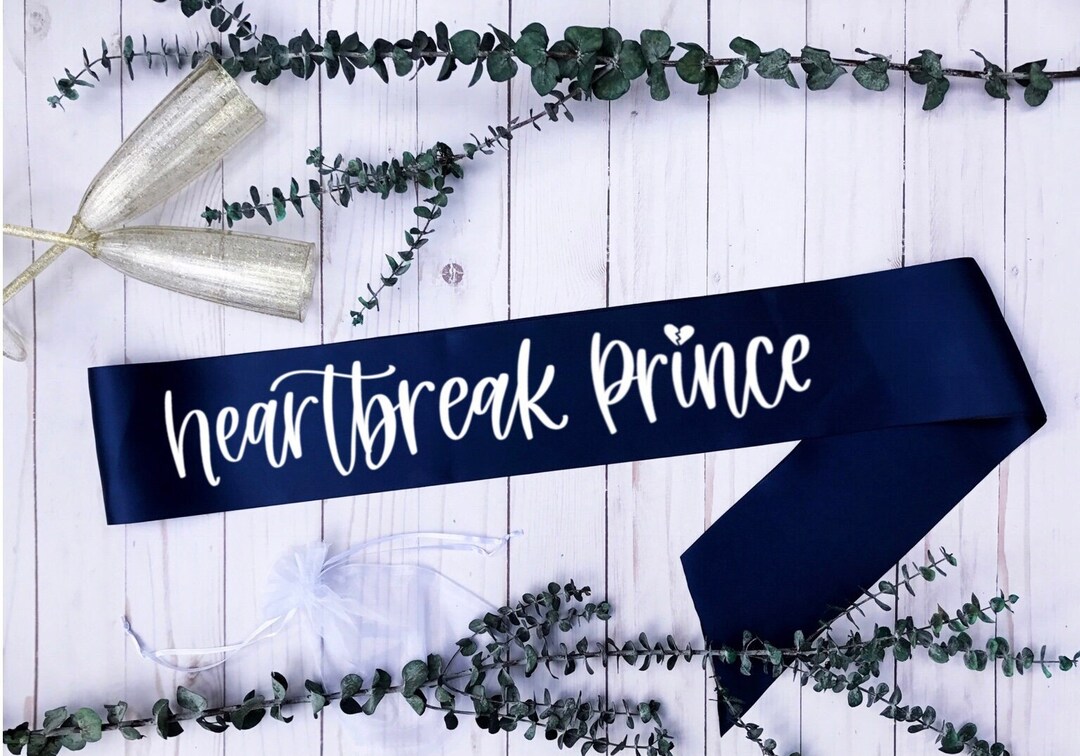 Heartbreak Prince Sash - Etsy New Zealand