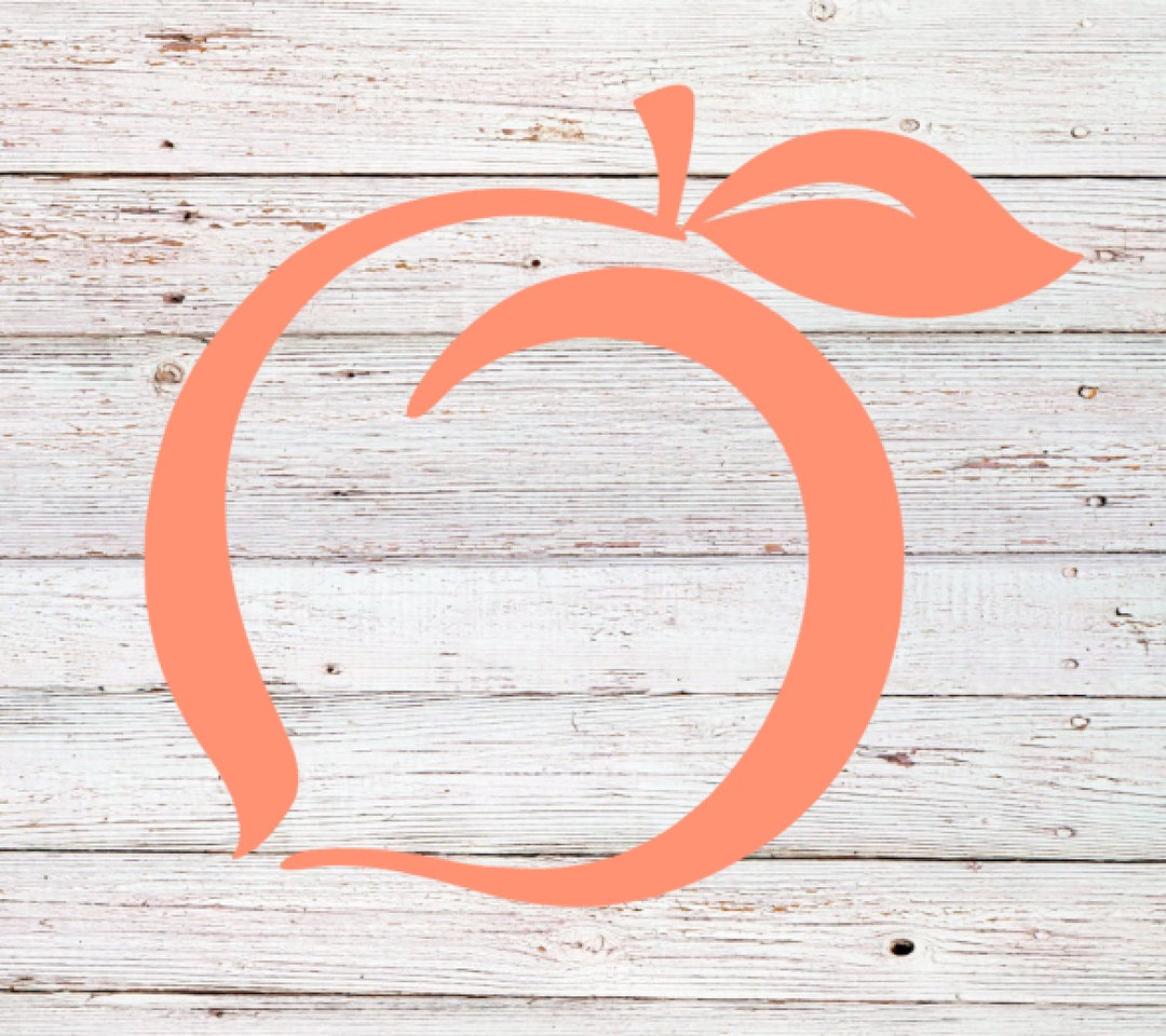 Georgia Peach Vinyl Decal - Etsy
