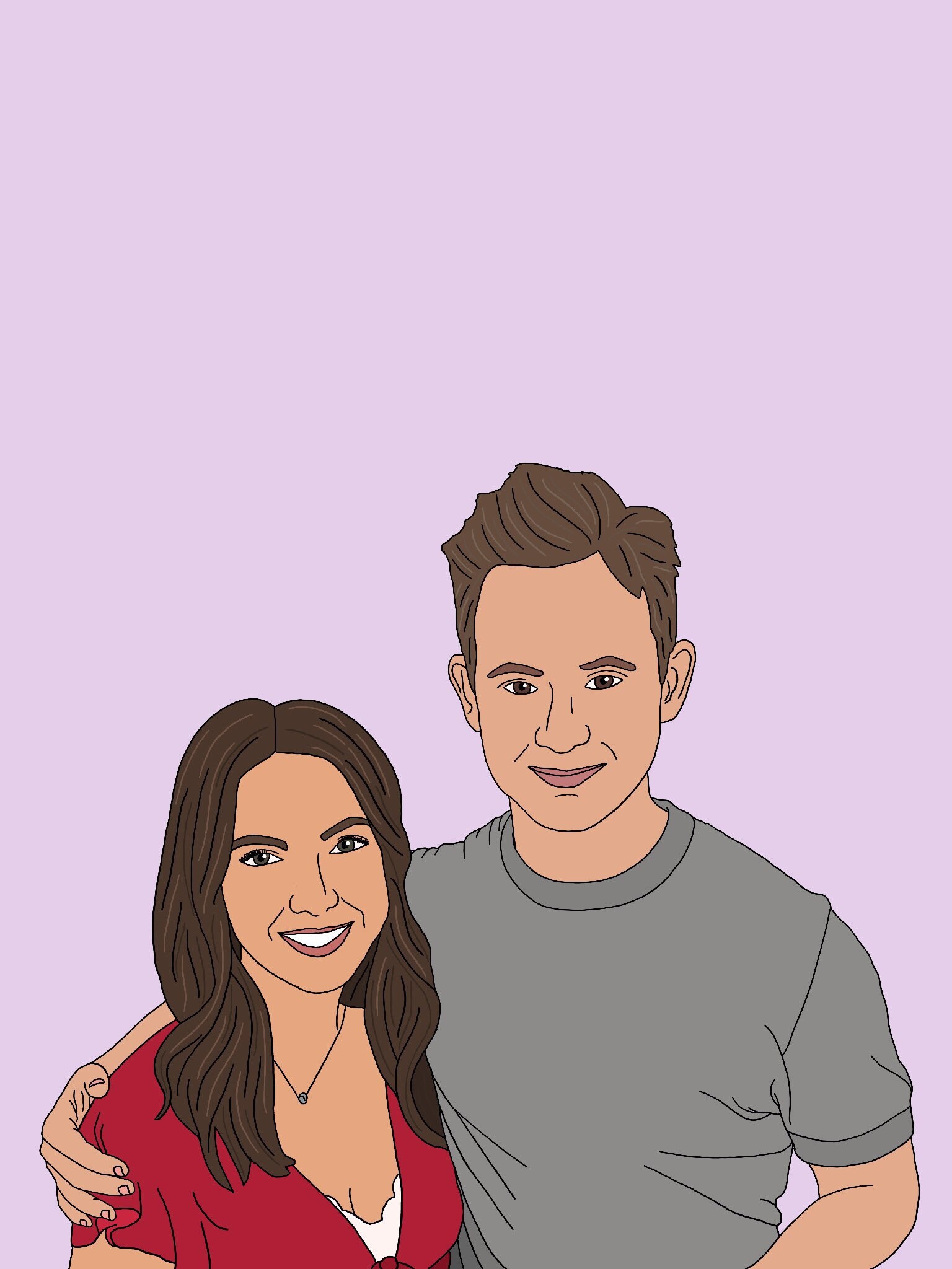 Custom Digital Cartoon Portrait Illustration | Etsy