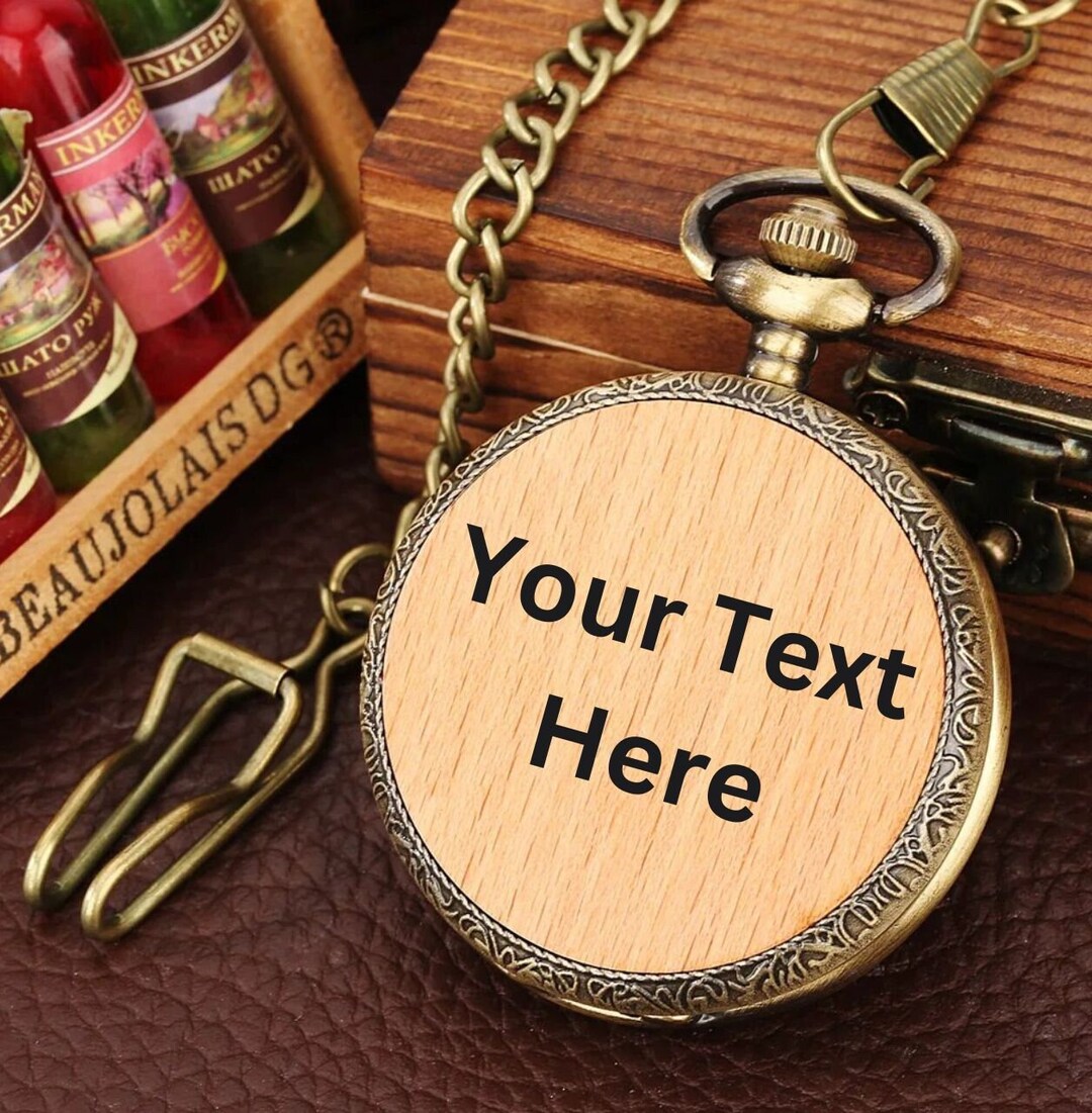 Pocket Watch Engraved Men's Pocket Watch Personalized Pocket Watch Men ...