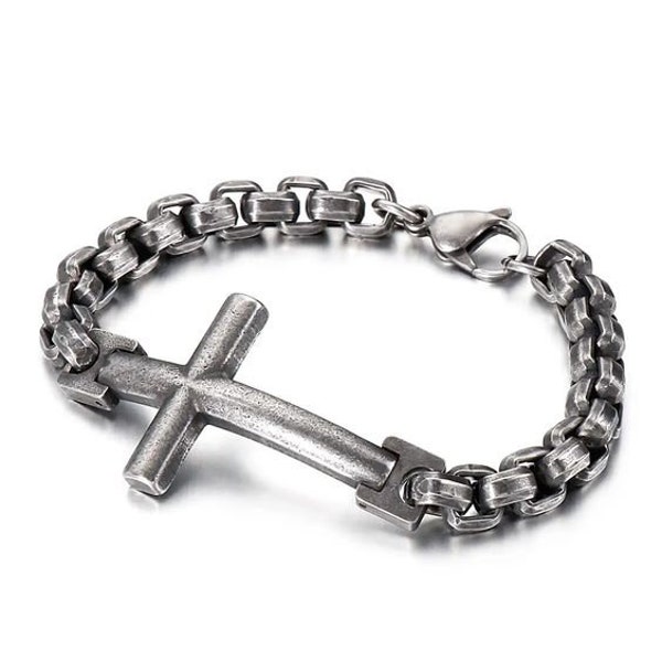 Mens Cross Bracelet - Etsy