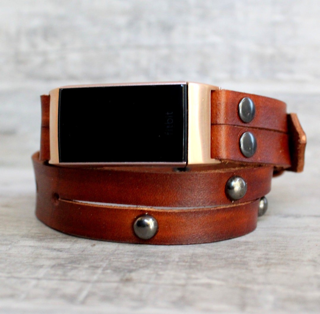 Fitbit Charge 3/4/5/SE Leather Strap Brown Leather Fitbit - Etsy