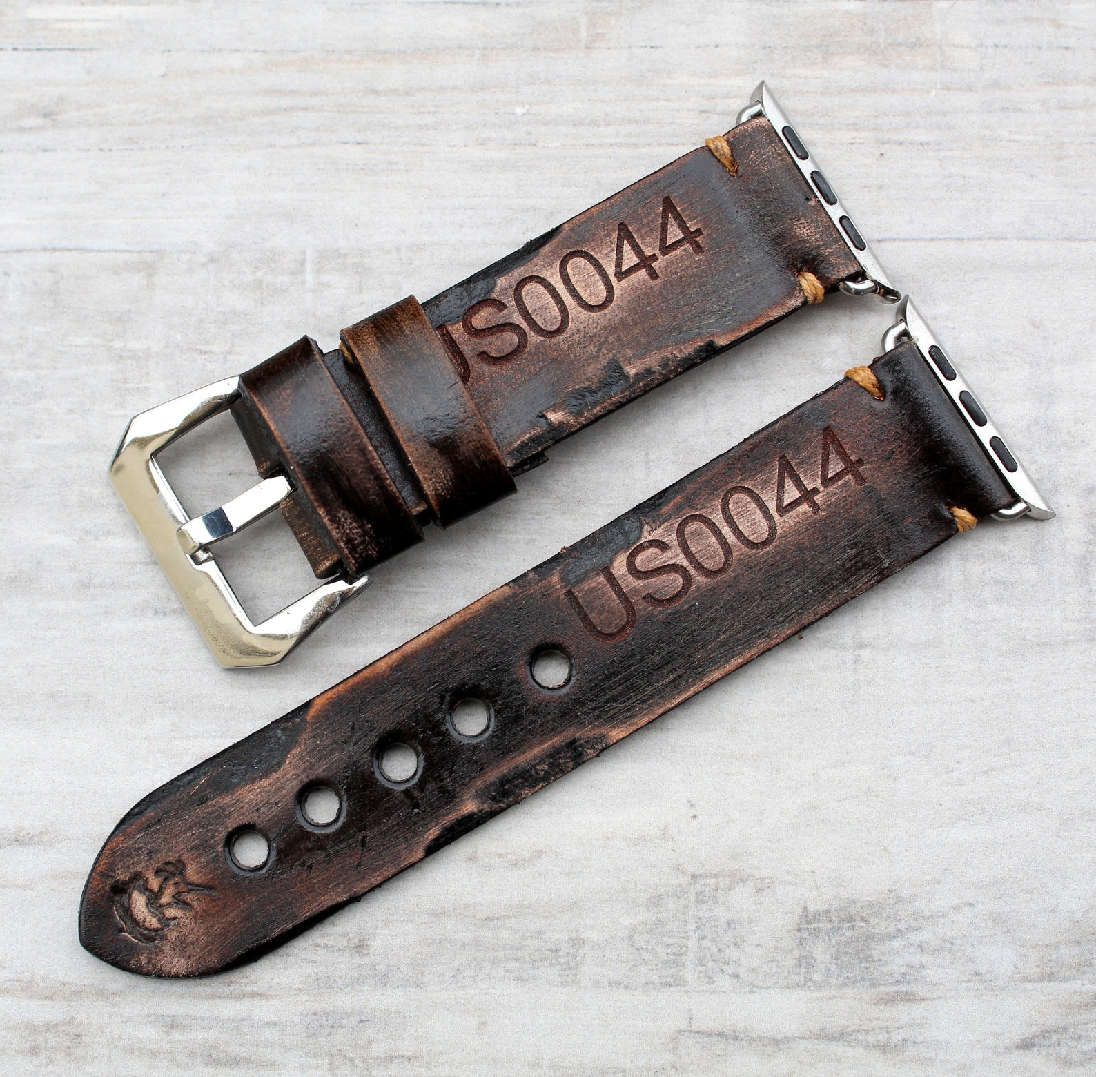 Vintage Leather Apple Watch Band Brown Apple Watch Strap 38 - Etsy