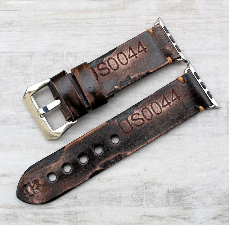 Vintage Leather Apple Watch Band Brown Apple Watch Strap 38 - Etsy