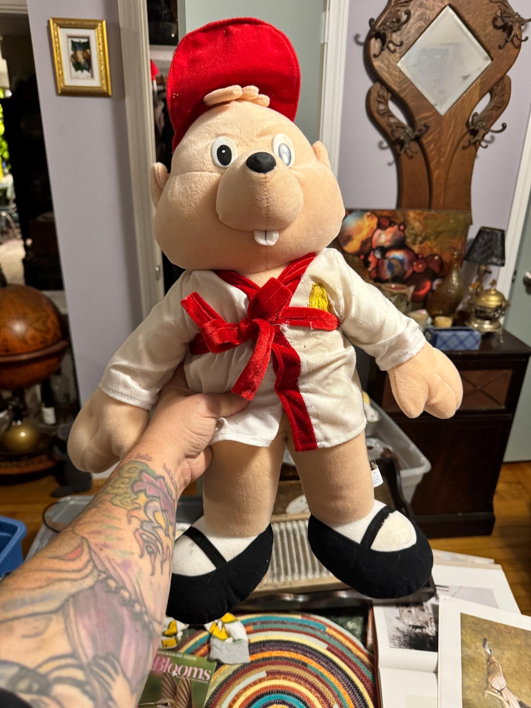 Vintage Alvin and the Chipmunks Plush Toy - Karate Outfit, Large With ...