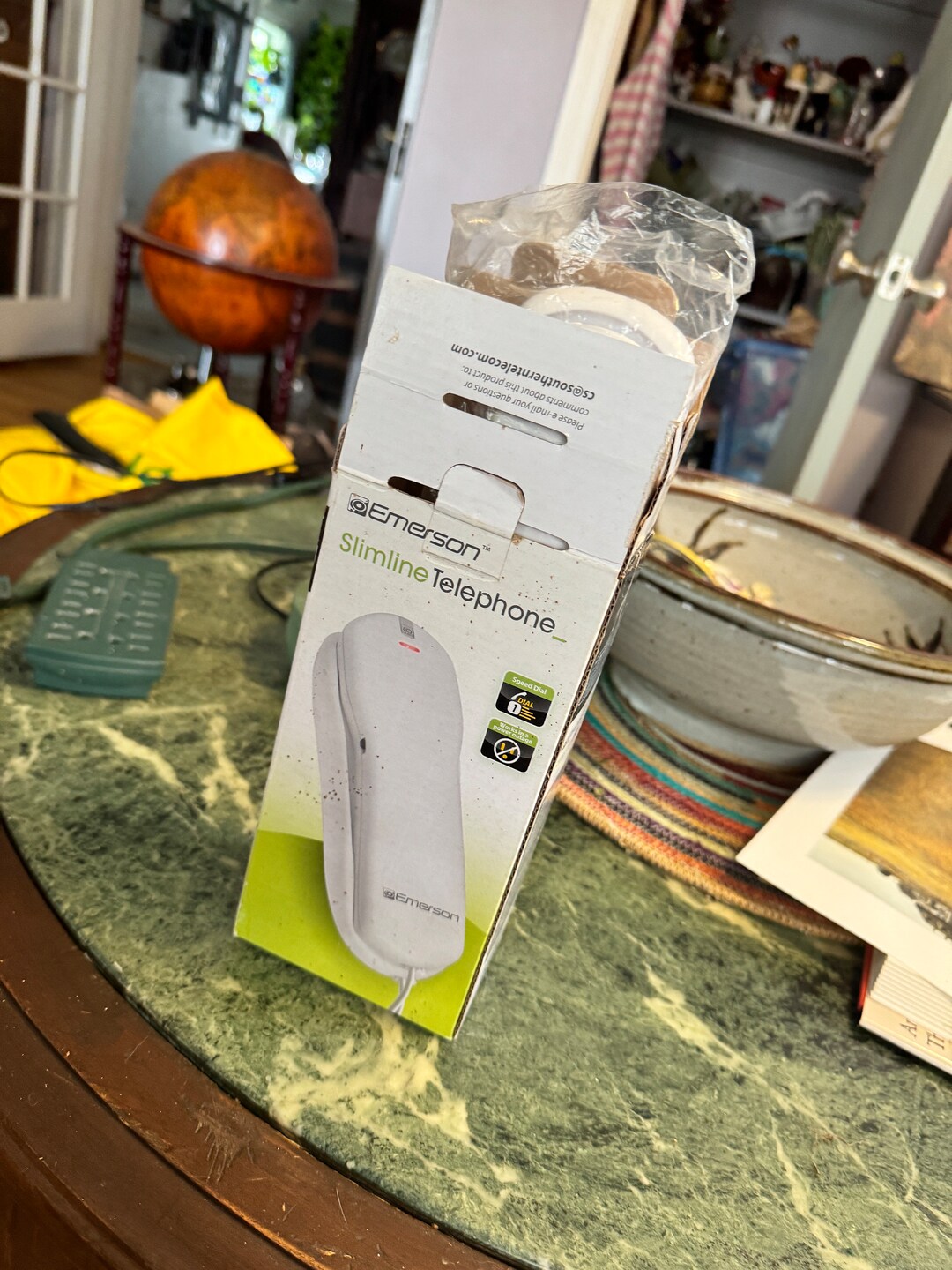 Vintage Emerson Slimline Corded Caller ID Sleekline White Telephone - Etsy