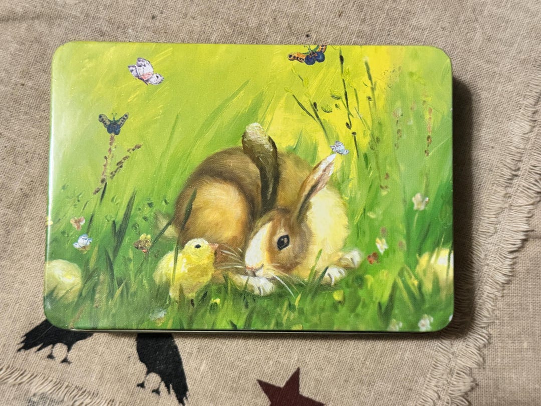 VTG Bunny Tin Rabbit Rabbit Cute and Perfect for Easter - Etsy