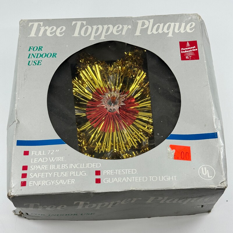 Tinsel Tree Topper - Etsy