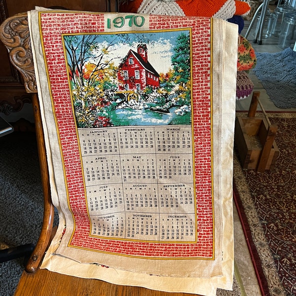 Tea Towel Calendar - Etsy