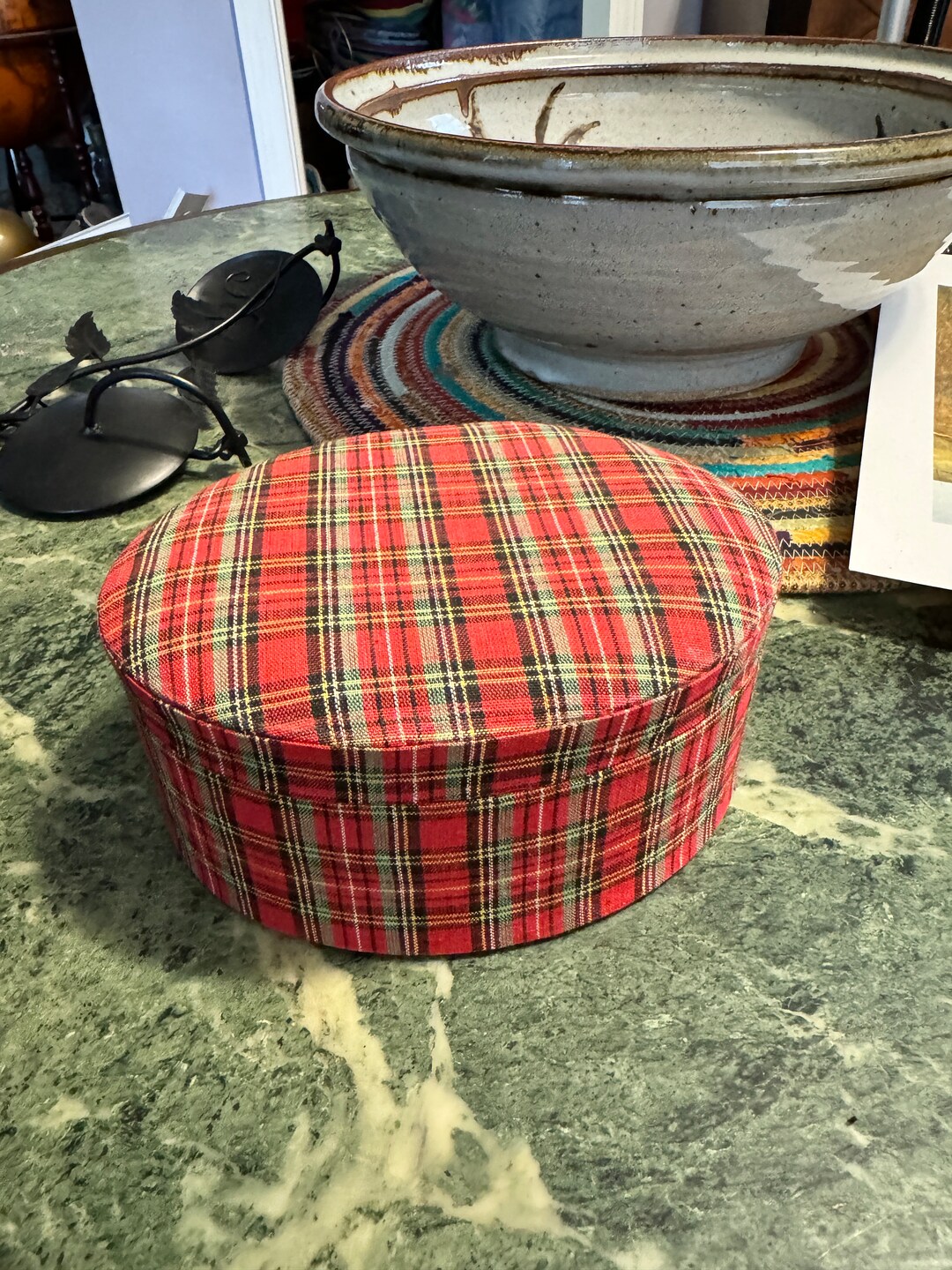 Vintage Red Plaid Sewing Basket Sewing Box, Padded Sewing Box - Etsy