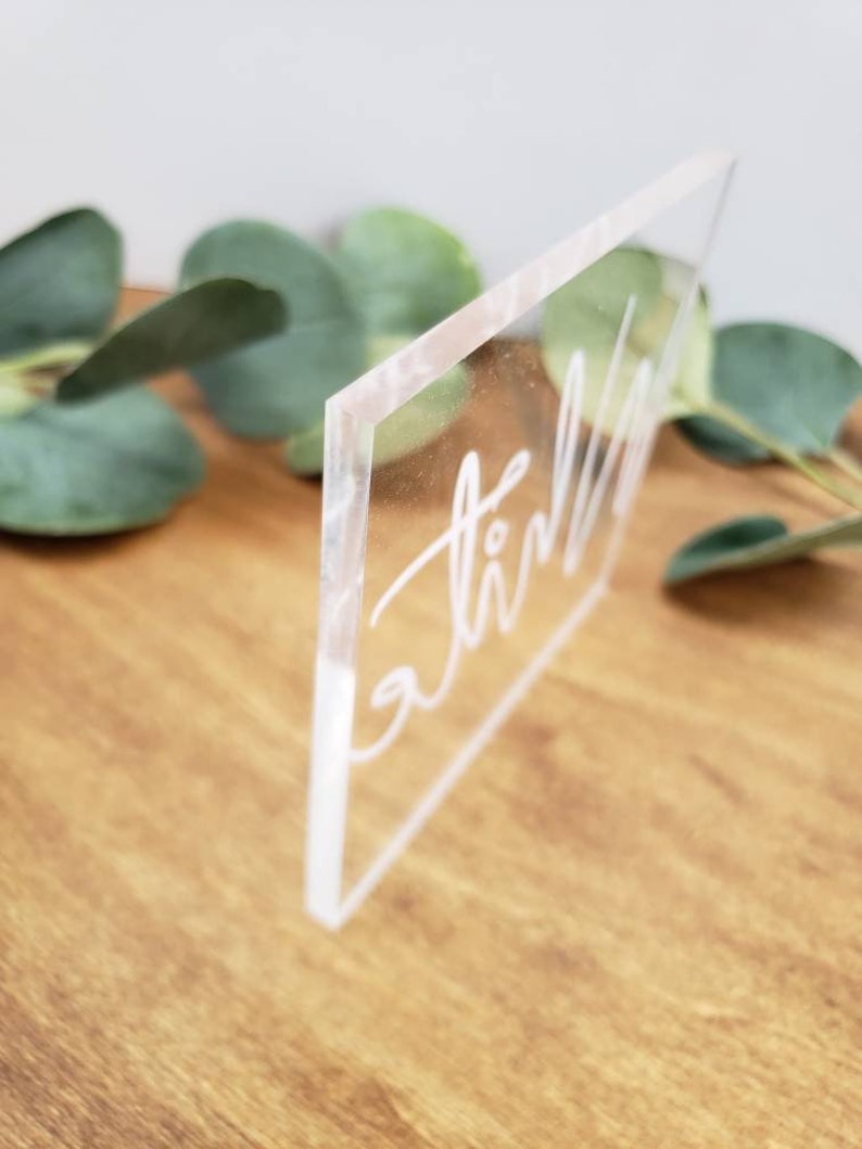 Acrylic Cake Topper Name Personalized Wedding Cake Topper | Etsy