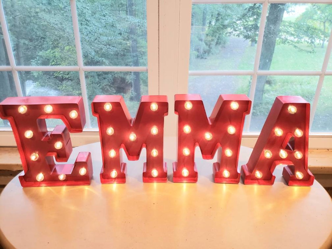 JOY Metal Marquee Light/christmas Light up Letters/light up Letter ...