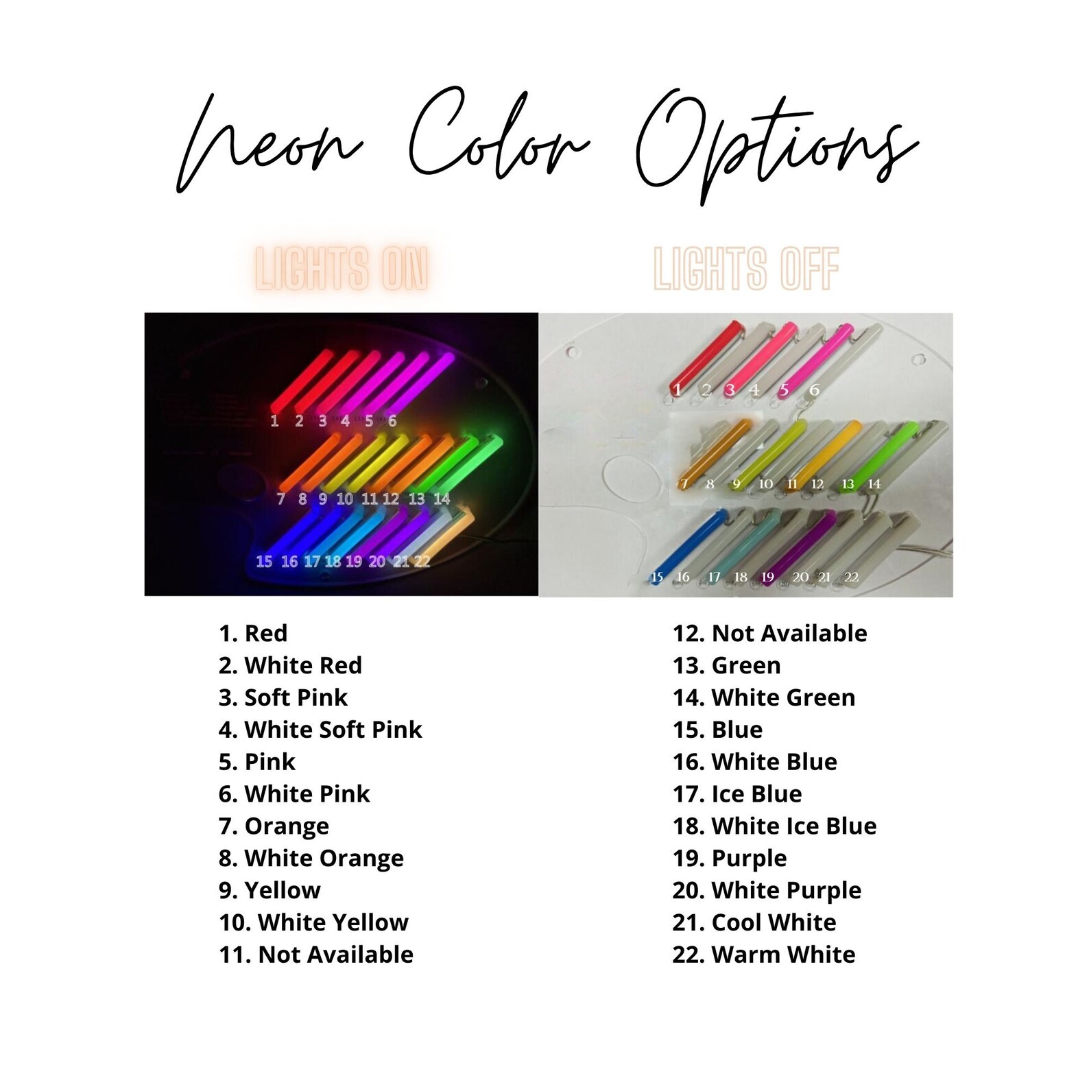 Custom Neon Sign White Wedding Neon Sign LED Neon Sign | Etsy